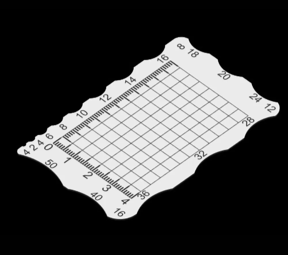 Card-size radius measuring gauge fits any wallet - Free 3D Print Model ...