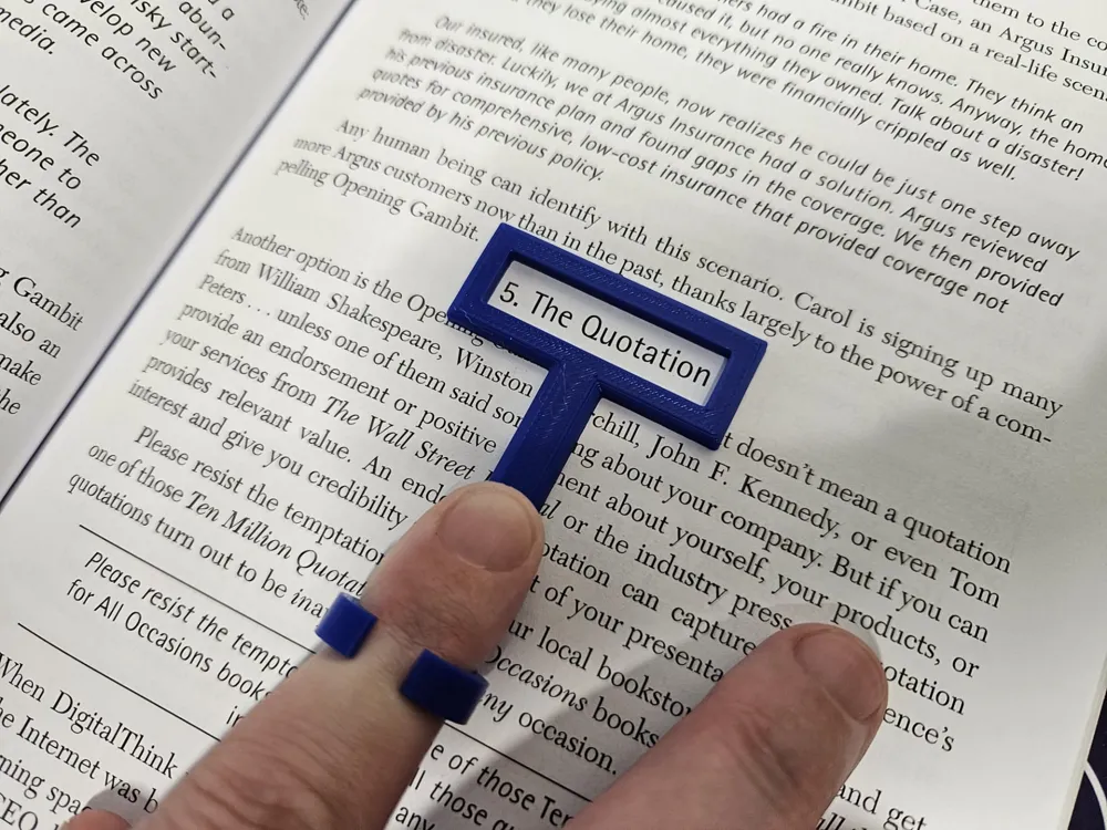 Reading Aid to help with focus by Gerrit D - MakerWorld