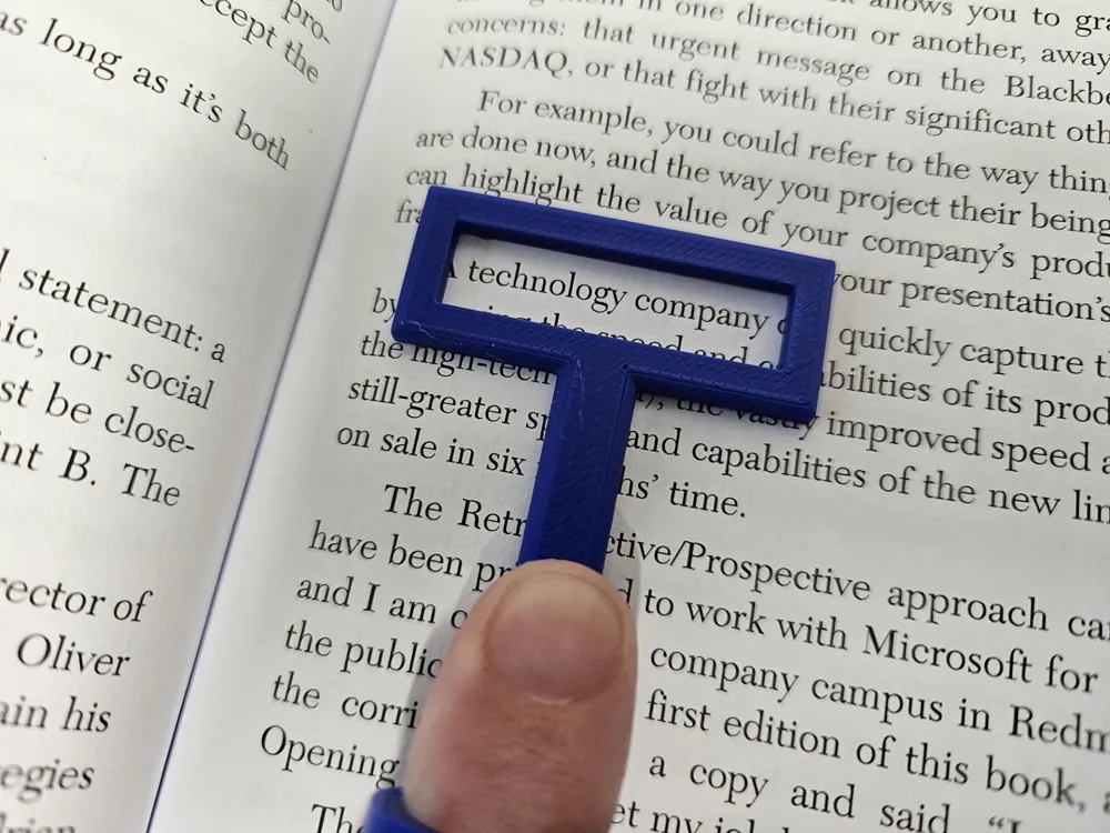 Reading Aid to help with focus by Gerrit D - MakerWorld