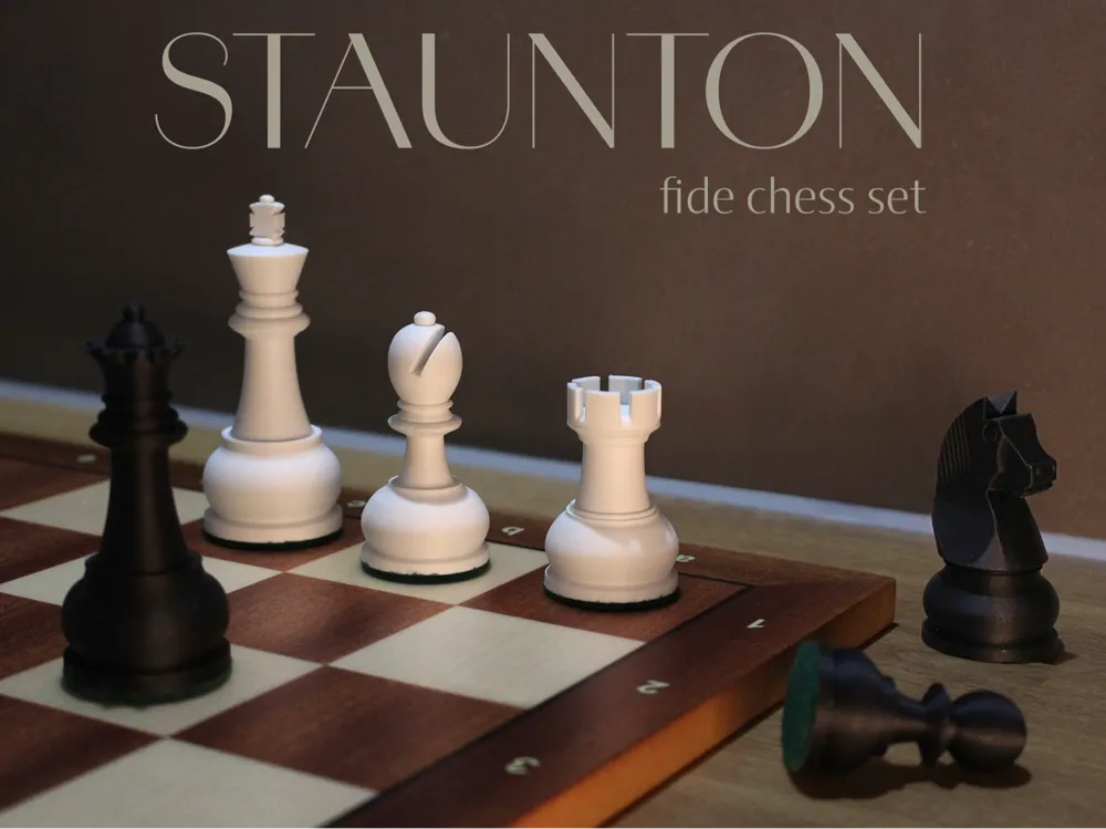 Staunton FIDE – Tournament Chess Set by Daboldus MakerWorld: Download ...