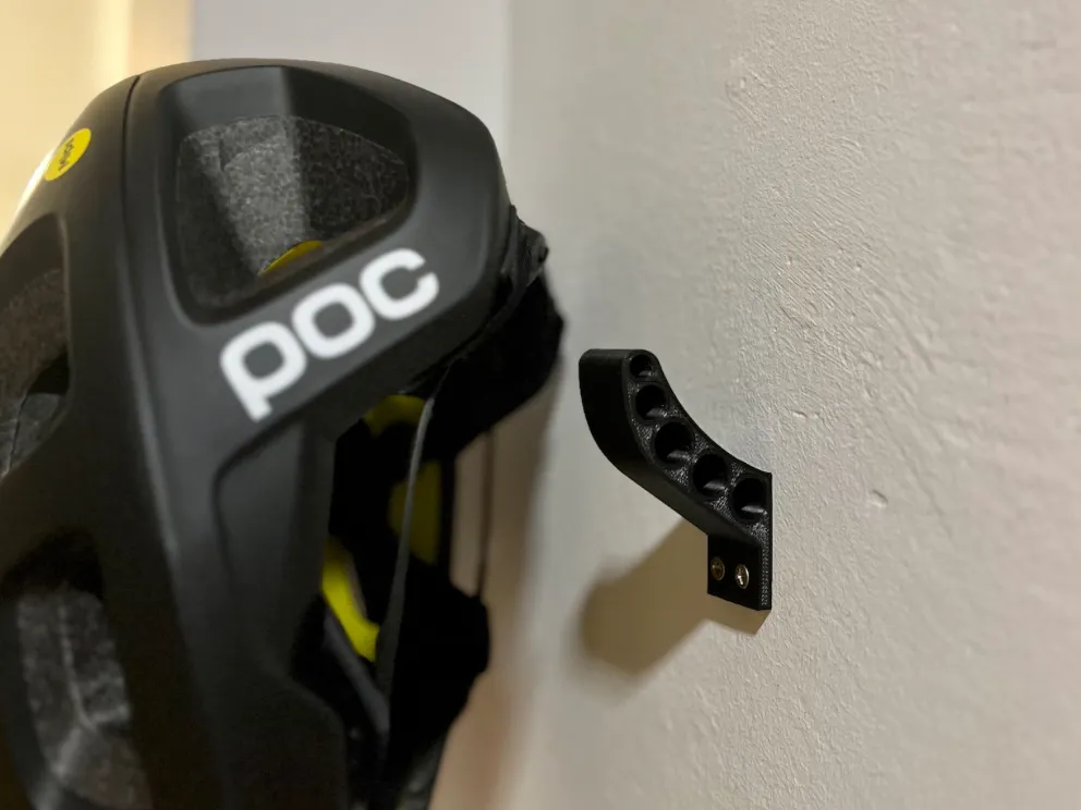 Bicycle Helmet Wall Mount - Free 3D Print Model - MakerWorld