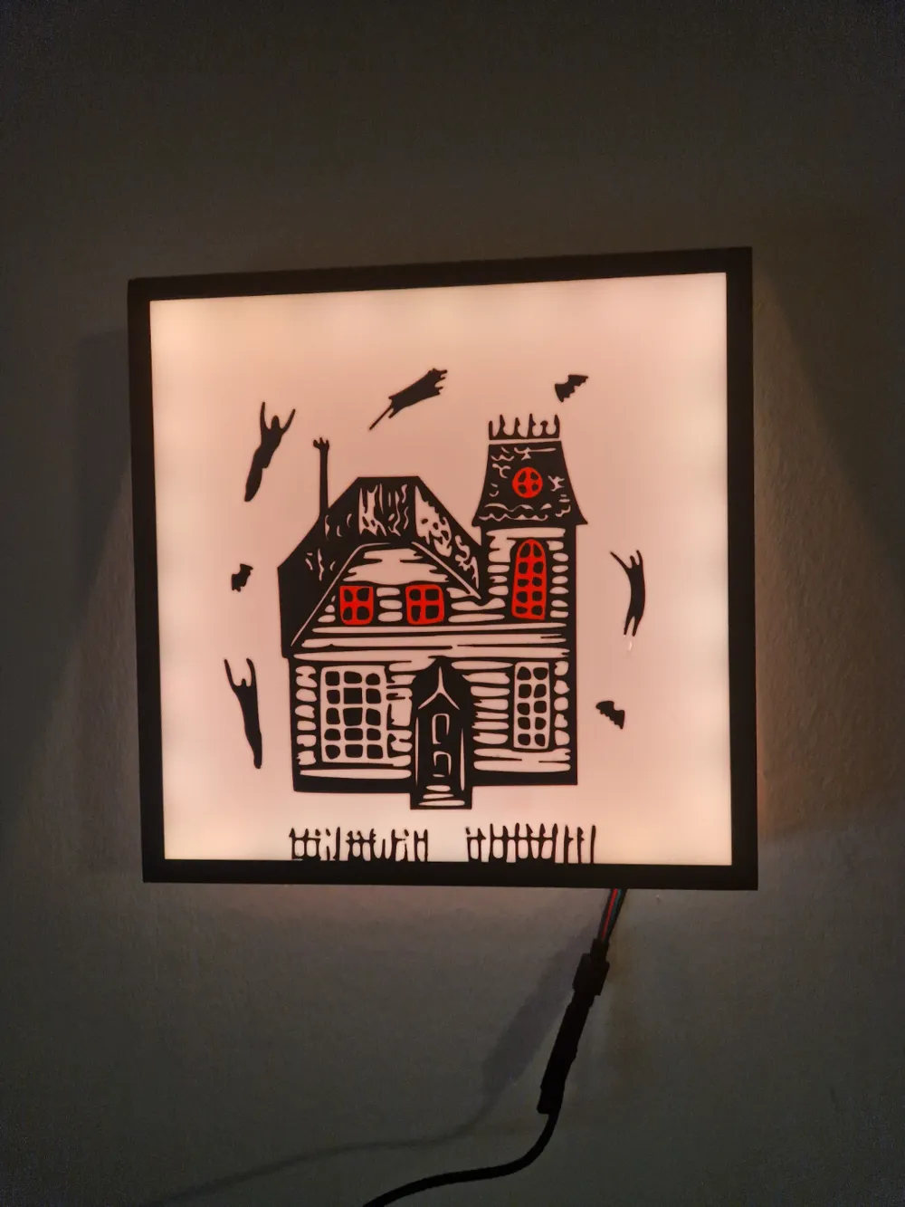 Haunted House Light box Halloween by 3DDaan - MakerWorld