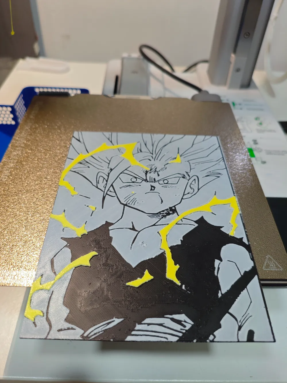 Gohan SS2 3-color painting / mural by keydream3D MakerWorld: Download ...