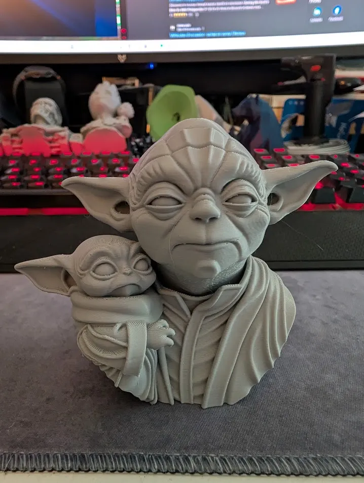 Yoda and Baby Yoda bust by lemeneur MakerWorld: Download Free 3D Models