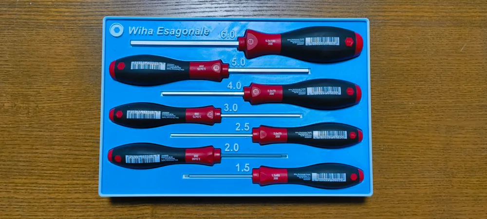 Organizer set giravite esagonale Wiha gridfinity by Allajoe - MakerWorld