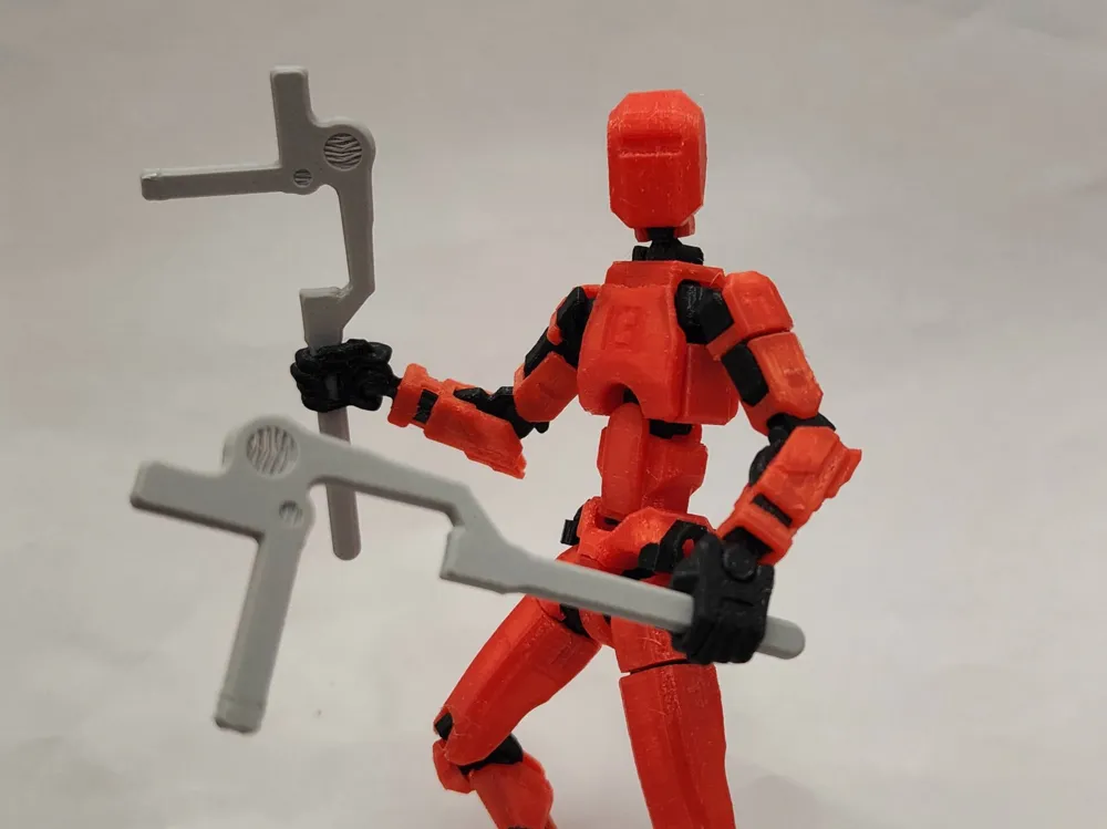 Dummy 13 - Dual Tonfa / Baton Weapon - Free 3D Print Model - MakerWorld
