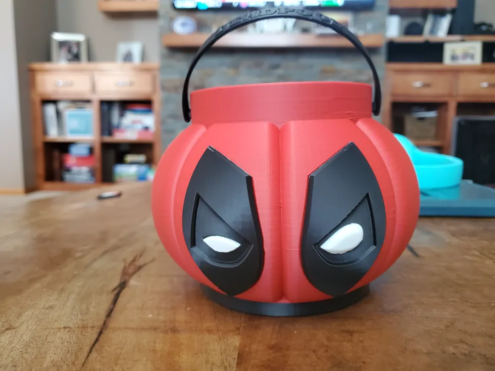 Deadpool Candy Bucket - No AMS Needed by Jerry Bower MakerWorld ...