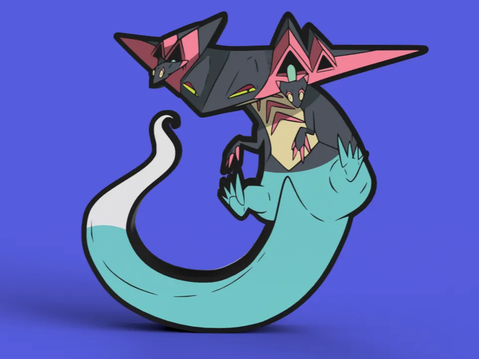 Dragapult Lightbox by SitseroMakerWorld: Download Free 3D Models