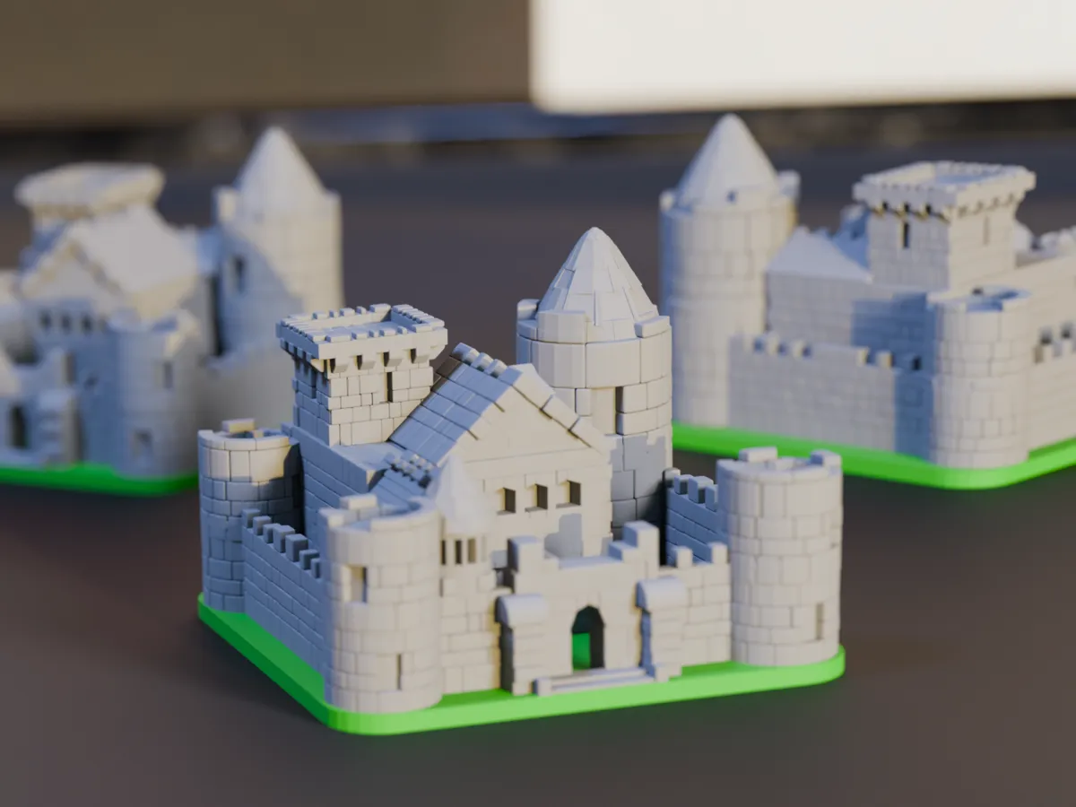 Mini Fortress Diorama - Modular Tile - Free 3D Print Model - MakerWorld