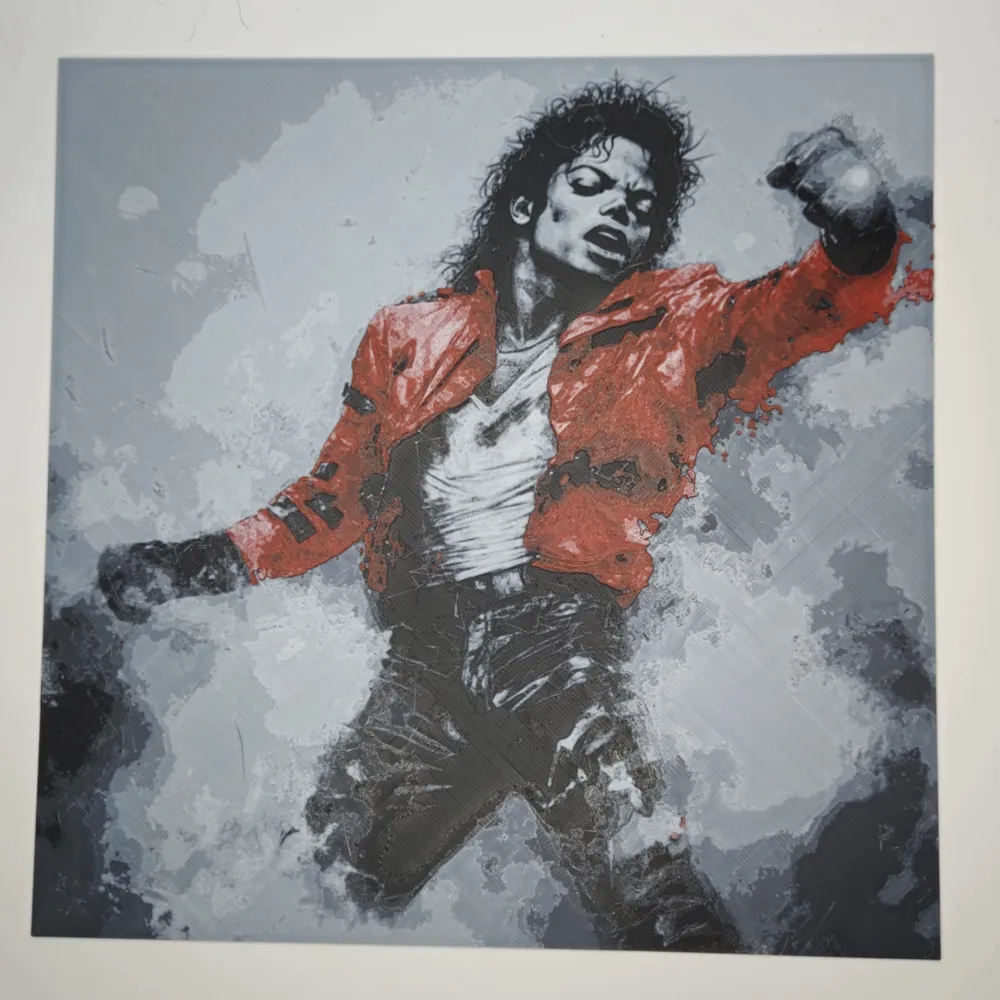 Michael Jackson Hueforge by LoFi Layers - MakerWorld
