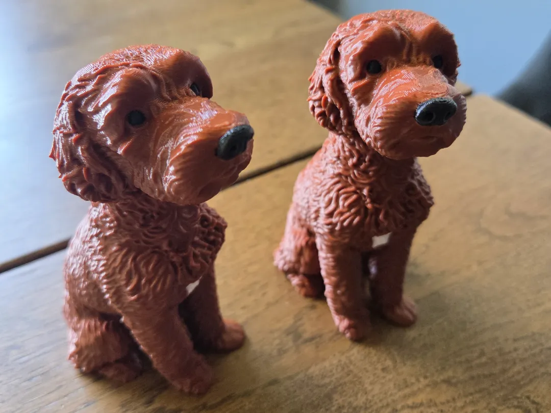 Curly Doodle Dog - Free 3D Print Model - MakerWorld