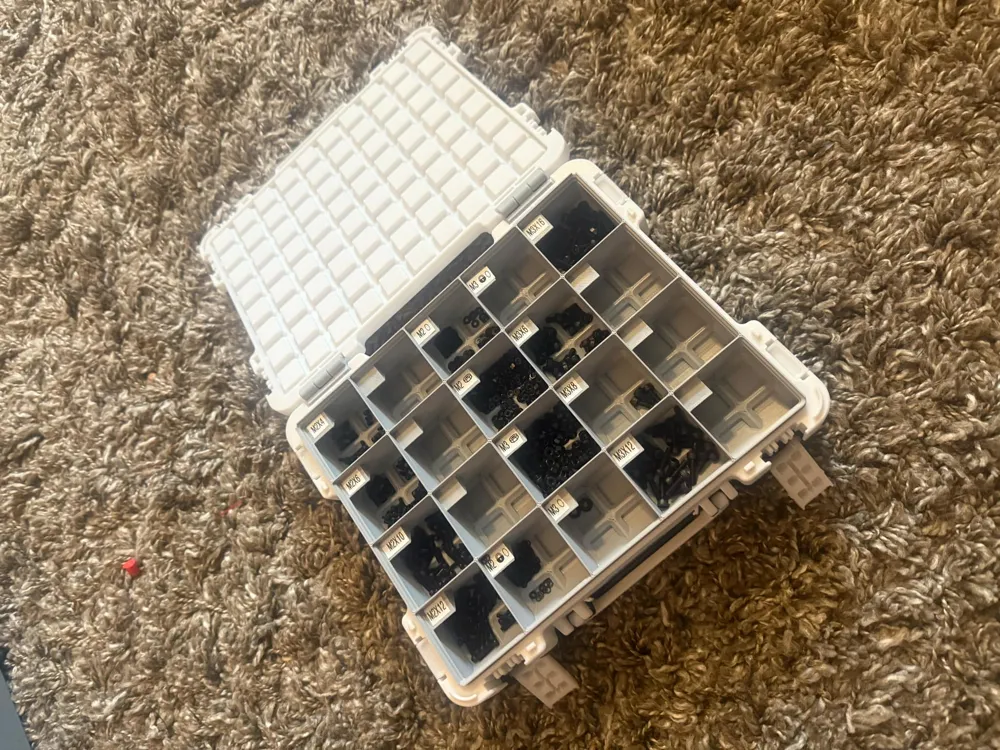 Gridfinity/Halfinity Stackable Storage Box Remixed by Dalton Pearson MakerWorld: Download Free ...