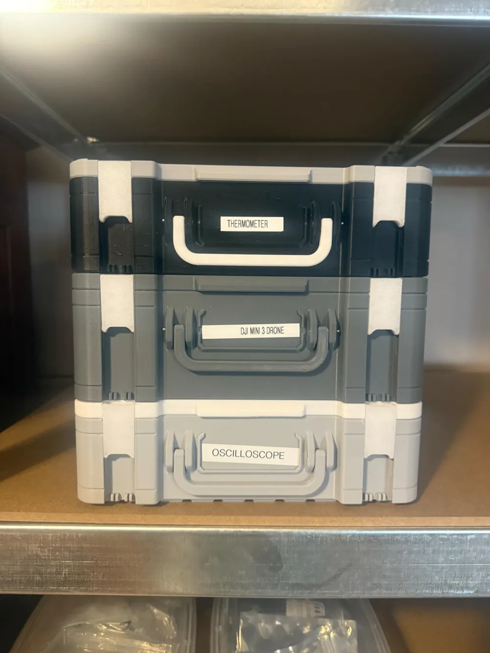 Gridfinity/Halfinity Stackable Storage Box Remixed by Dalton Pearson MakerWorld: Download Free ...