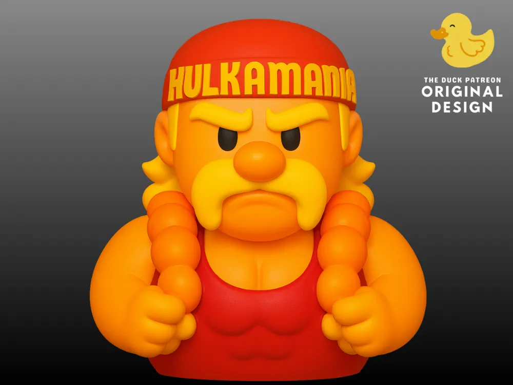 HULK HOGAN HULKAMANIA RUBBER DUCK by The Duck Patreon MakerWorld ...