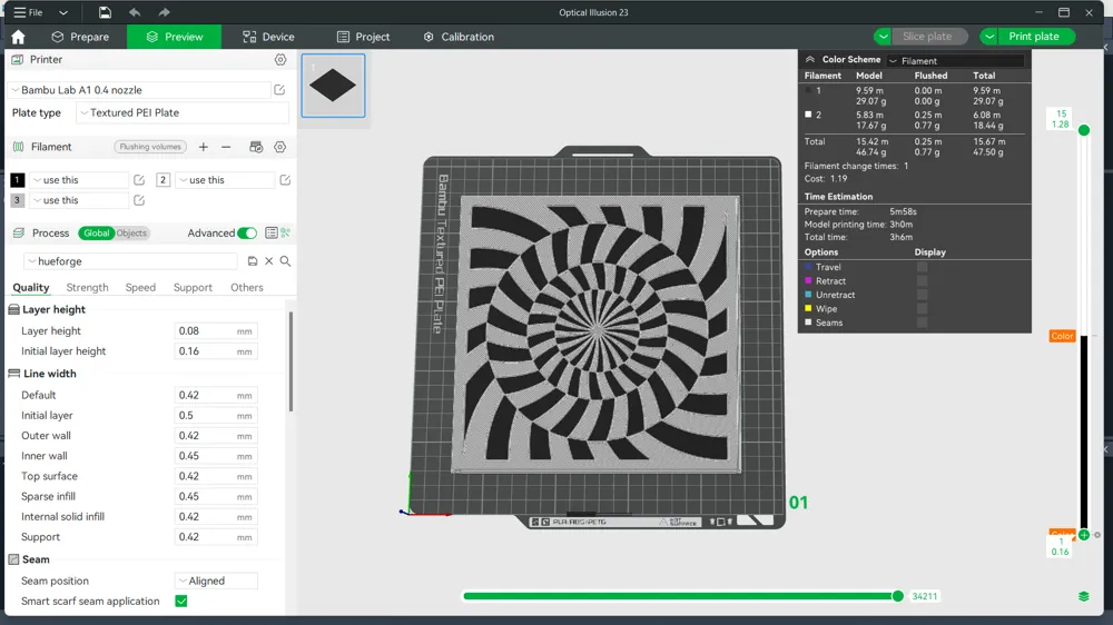 Optical Illusion 24 - Free 3D Print Model - MakerWorld