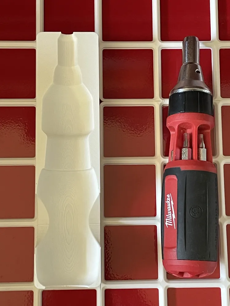 gridfinity Milwaukee Ratcheting Driver tray holder by John Hoang MakerWorld: Download Free 3D Models