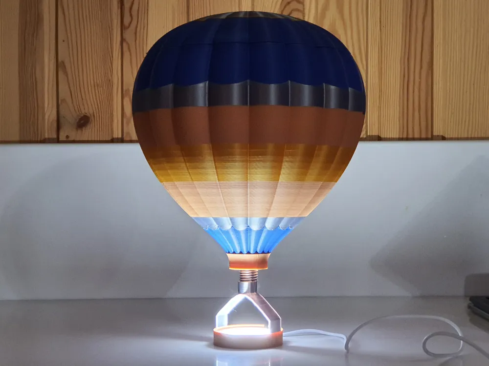 Night light - Hot air balloon - Free 3D Print Model - MakerWorld