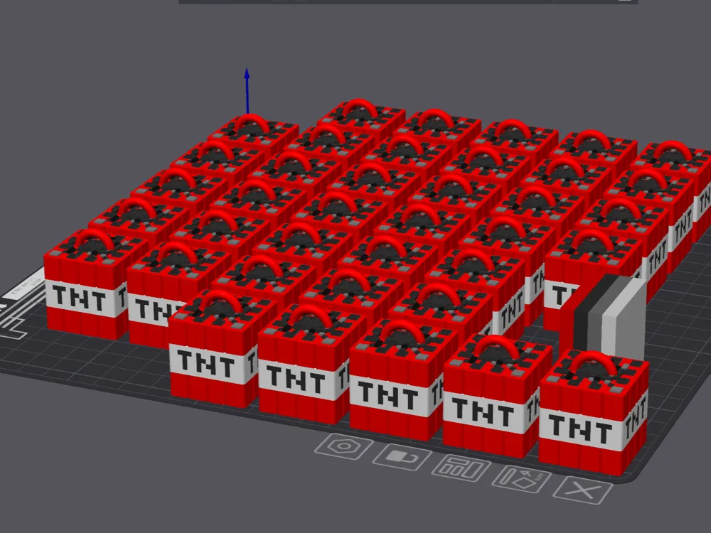 Minecraft TNT keychain Remixed by Basso_Nicholas MakerWorld: Download ...