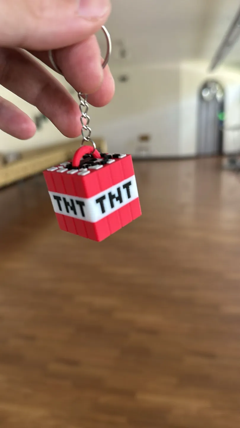 Minecraft TNT keychain Remixed by Basso_Nicholas MakerWorld: Download ...