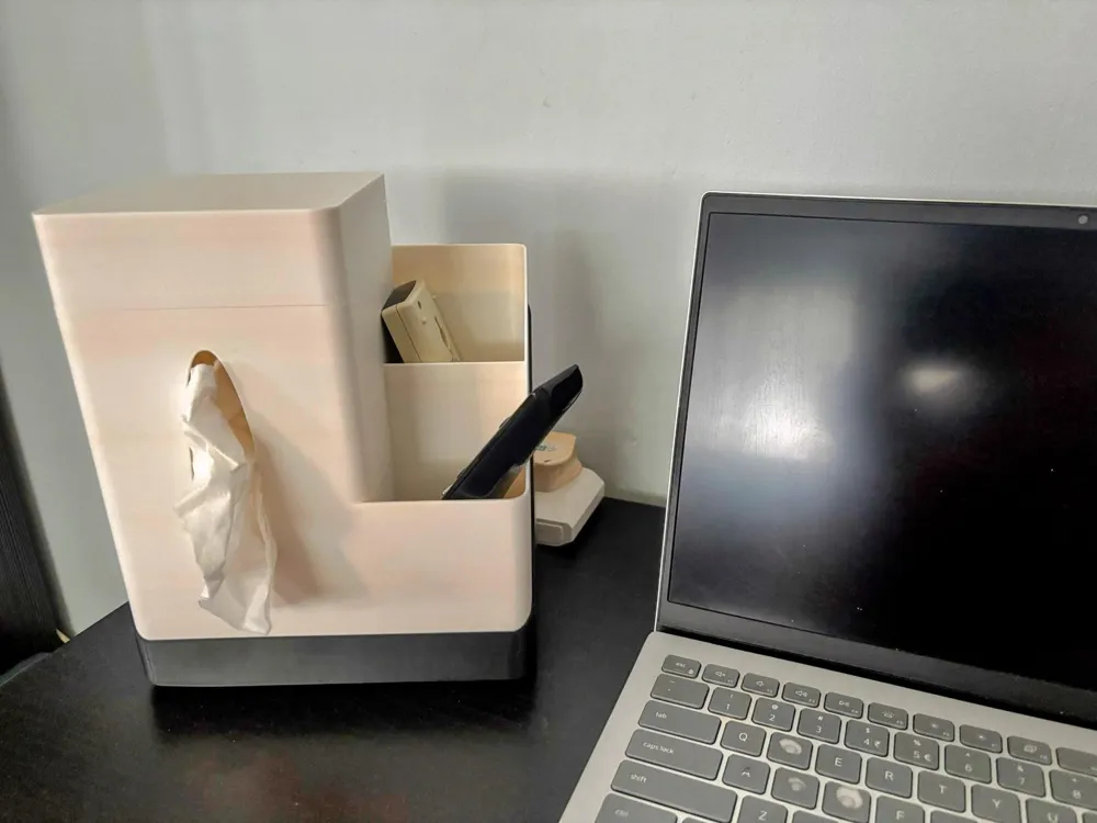 Tissue Box Organizer (Add your own weight !!) - Free 3D Print Model ...