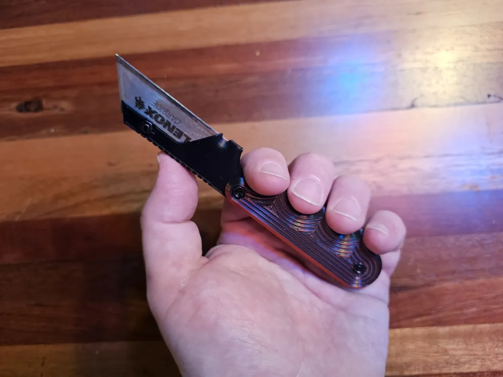 Utility Knife - Fixed Blade Tactical Grip - Free 3D Print Model ...