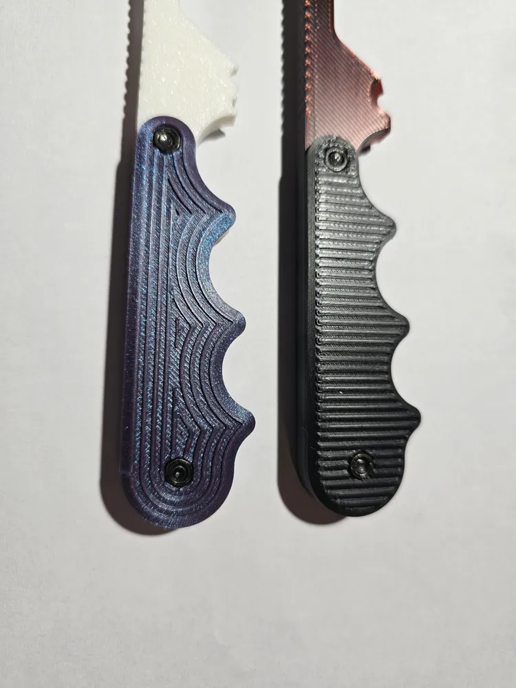 Utility Knife - Fixed Blade Tactical Grip - Free 3D Print Model ...
