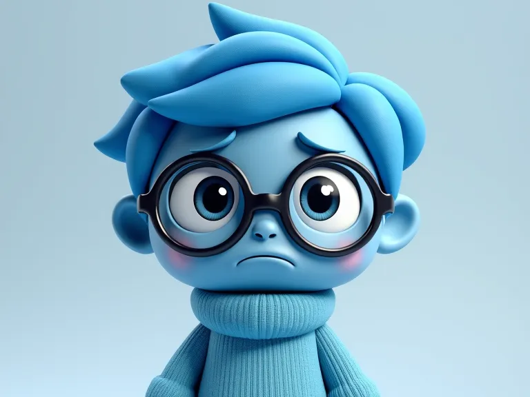 Friendly Sad Cartoon Figure – Desk Shelf Decor Toy - Free 3D Print ...