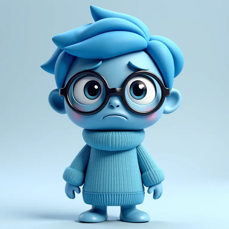 Friendly Sad Cartoon Figure – Desk Shelf Decor Toy - Free 3D Print ...