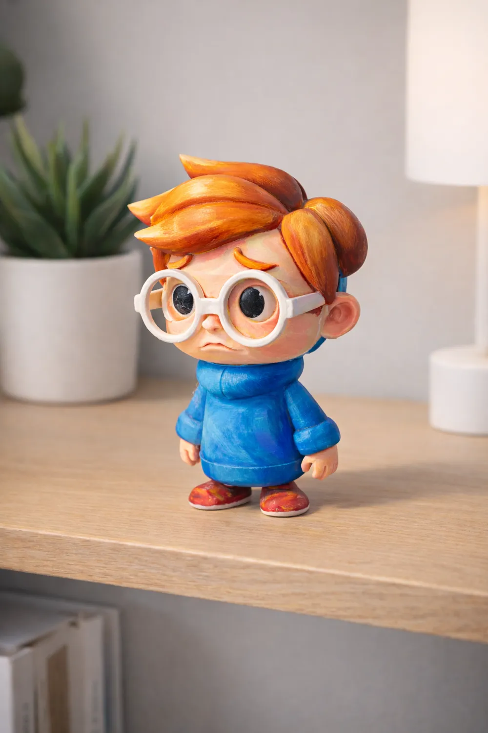 Friendly Sad Cartoon Figure – Desk Shelf Decor Toy - Free 3D Print ...