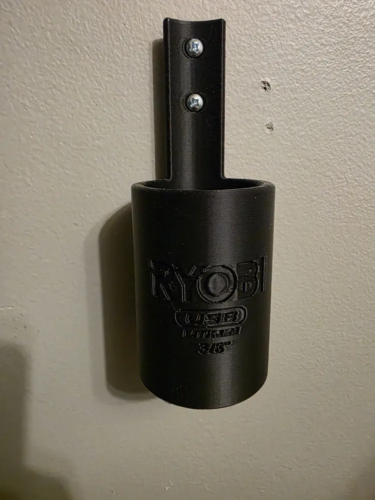 Ryobi 4V USB Lithium 3/8" Ratchet Wall Mount - Free 3D Print Model ...