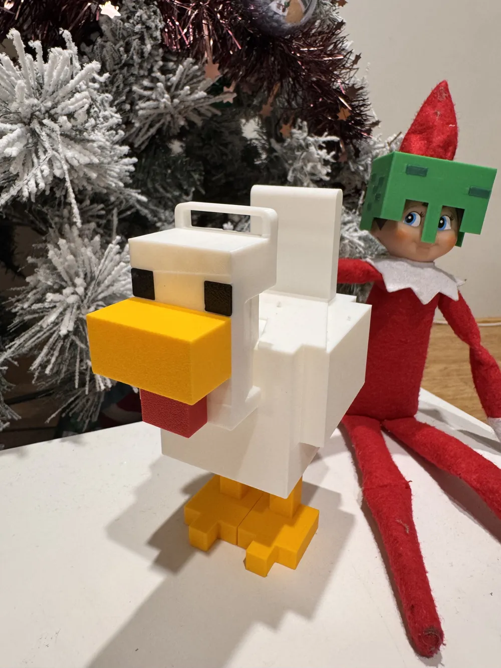Elf on the Shelf – Minecraft Chicken Jockey! - Free 3D Print Model ...