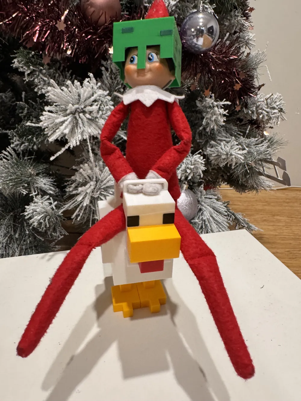 Elf on the Shelf – Minecraft Chicken Jockey! by JLM Designs MakerWorld ...