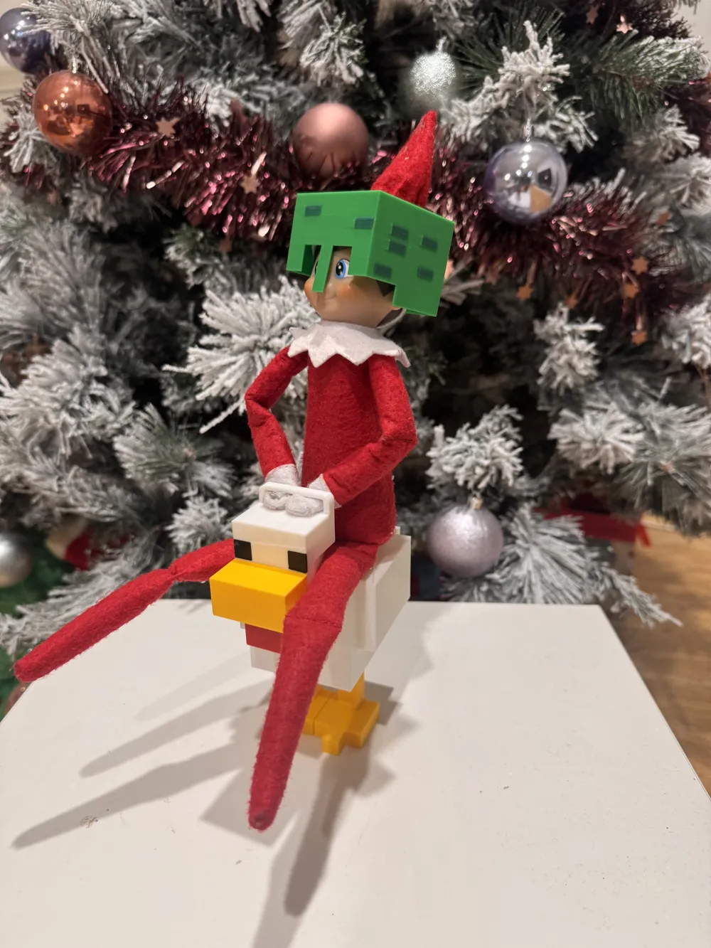Elf on the Shelf – Minecraft Chicken Jockey! by JLM Designs MakerWorld ...