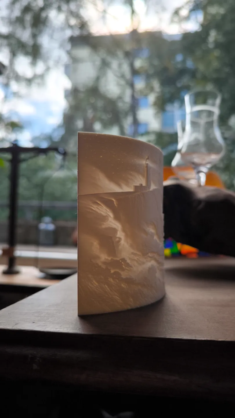 Cliffside lighthouse at night by Tim3out MakerWorld: Download Free 3D Models