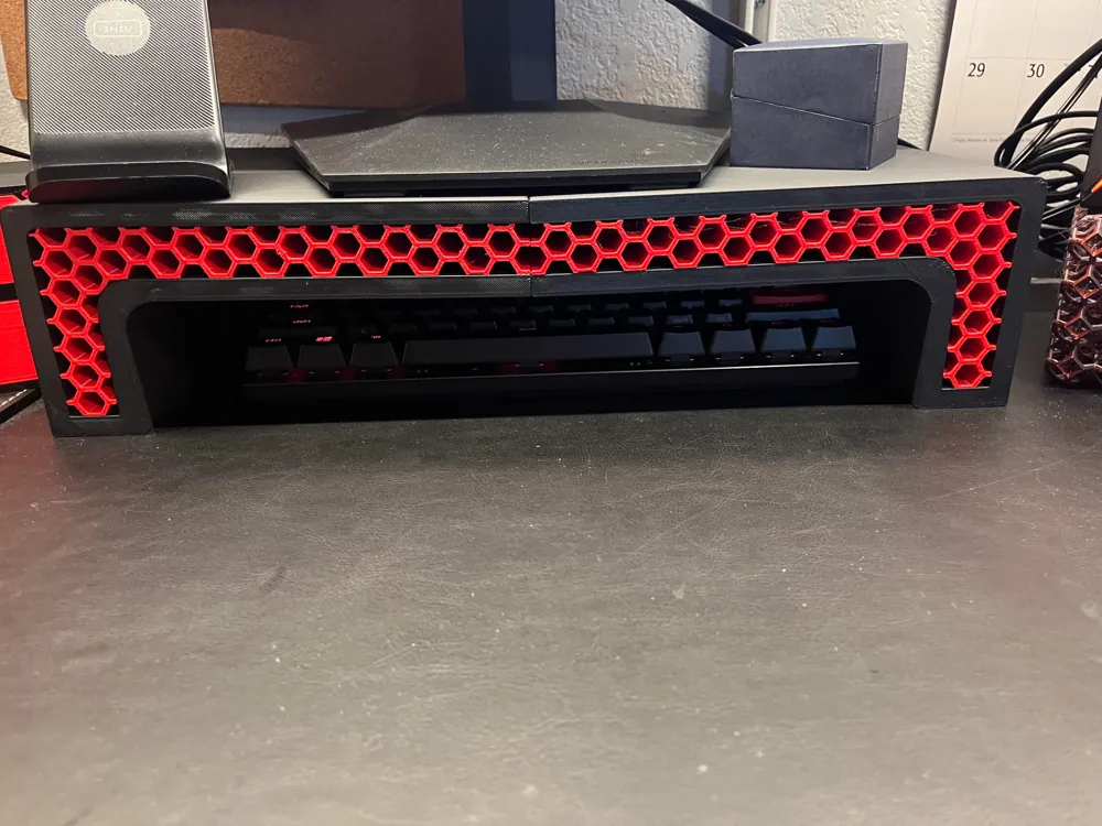 Honeycomb monitor stand NO AMS!!! by LOAM - MakerWorld
