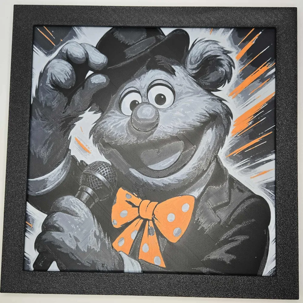 Fozzy Bear Hueforge - Free 3D Print Model - MakerWorld