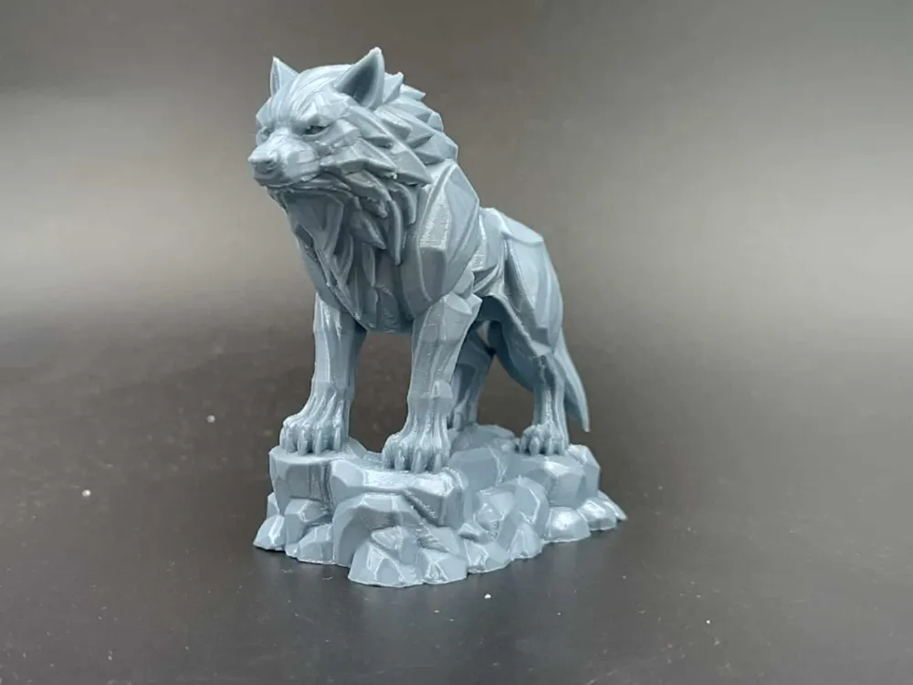 Statue Majestic Wolf - Fantasy Forest Animal by drakeforge3d MakerWorld ...