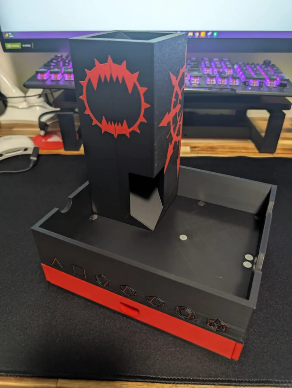 40k Dice storage, tray and tower Remixed by OmniWolf MakerWorld ...