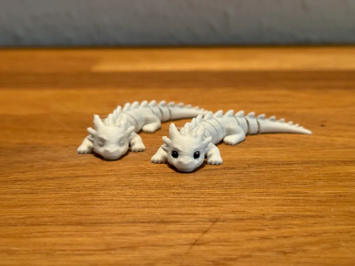 Flexi Baby dragon - Free 3D Print Model - MakerWorld