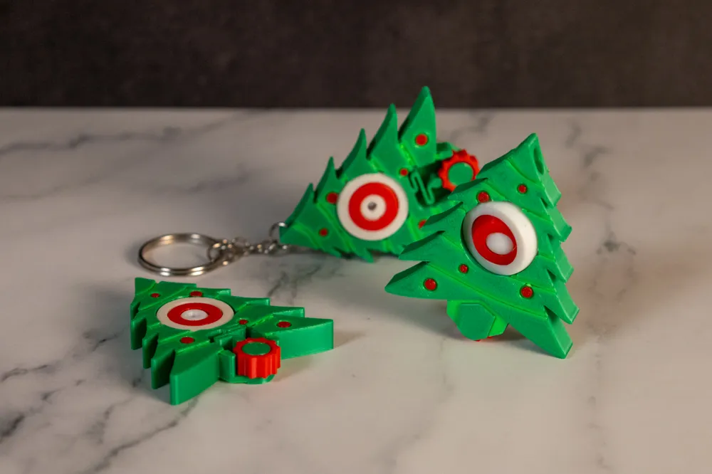 Christmas Tree Click & Gyro Fidget - Free 3D Print Model - MakerWorld
