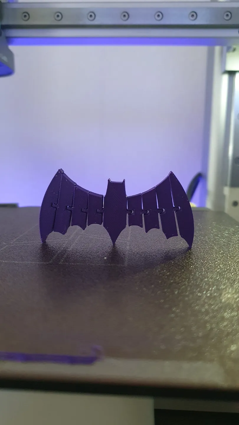 Flexi Articulated Batarang Batman Print in Place by kuuji :) - MakerWorld