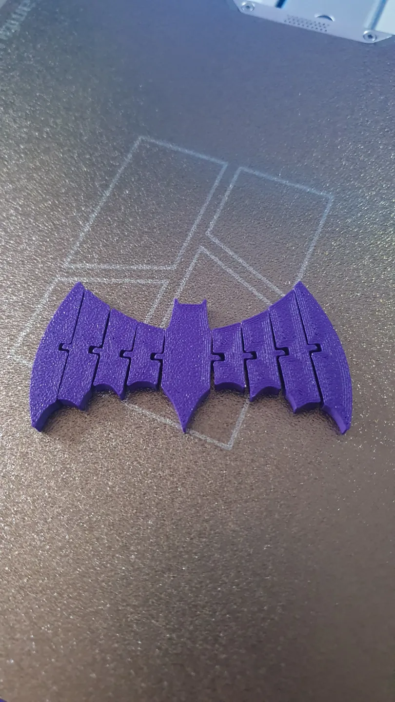 Flexi Articulated Batarang Batman Print in Place by kuuji :) - MakerWorld