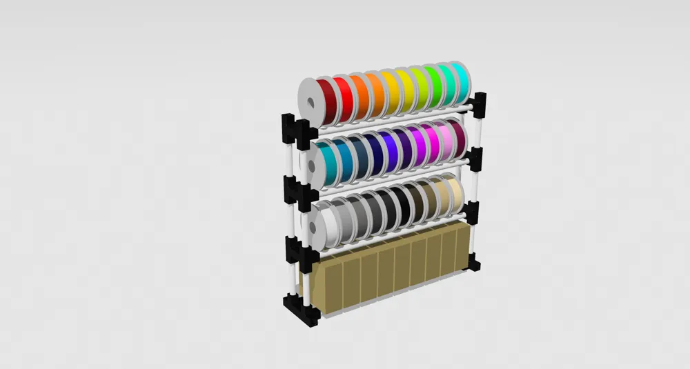 Modular Filament Rack System by Thinkable MakerWorld: Download Free 3D ...