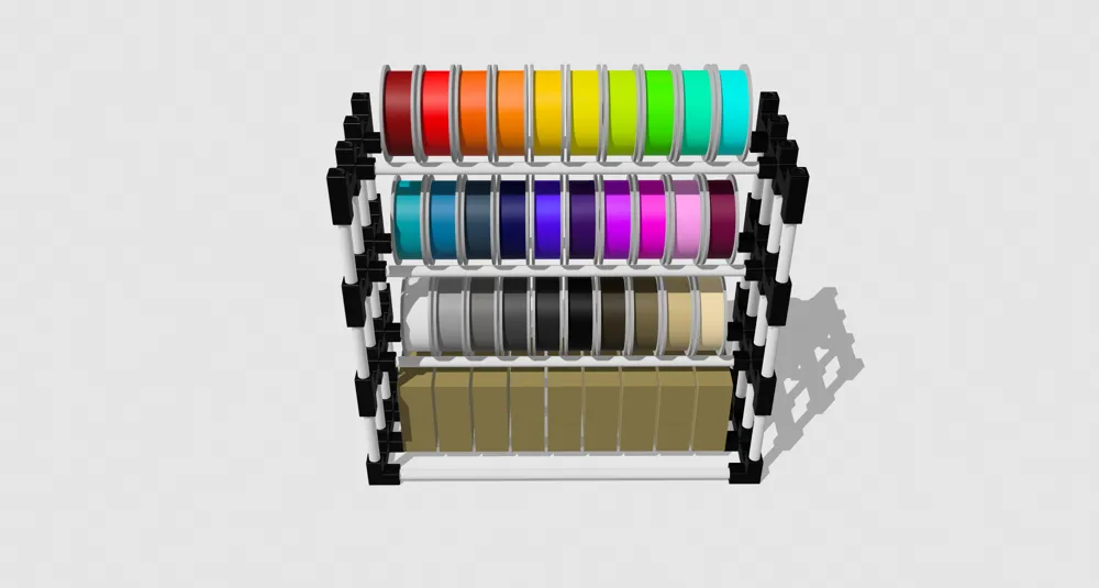 Modular Filament Rack System by Thinkable - MakerWorld