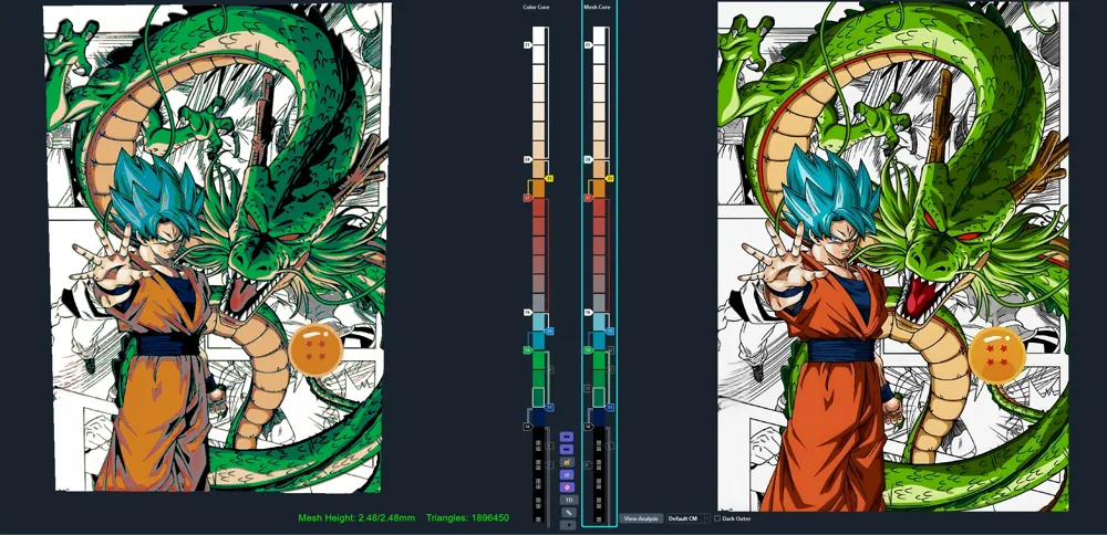 Dragon ball Hueforge - Goku & Sheron by Dakiren MakerWorld: Download ...