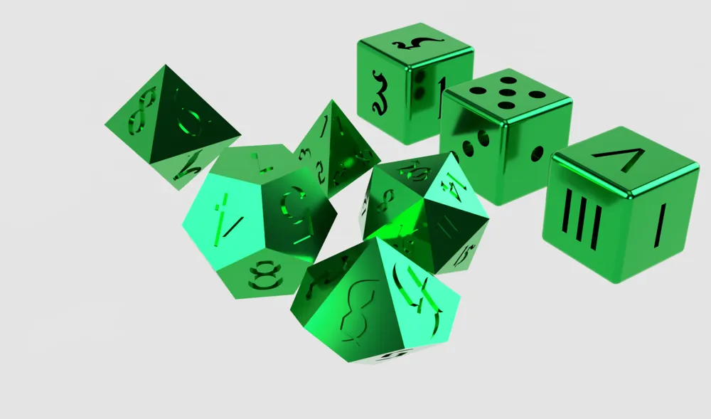 24 Dice Set: Includes D4, D6, D8, D10, D12, D20 by Miquel204151 ...