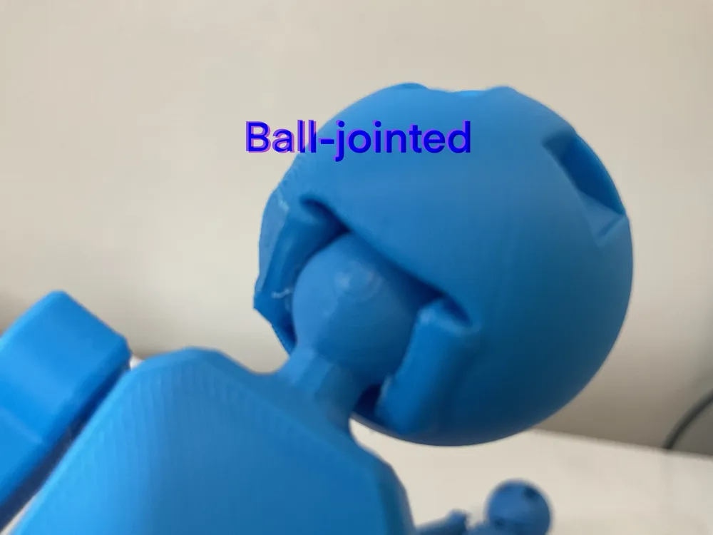 Stick-Bot V2 | 12 Articulating Joints | Remixable - Free 3D Print Model ...