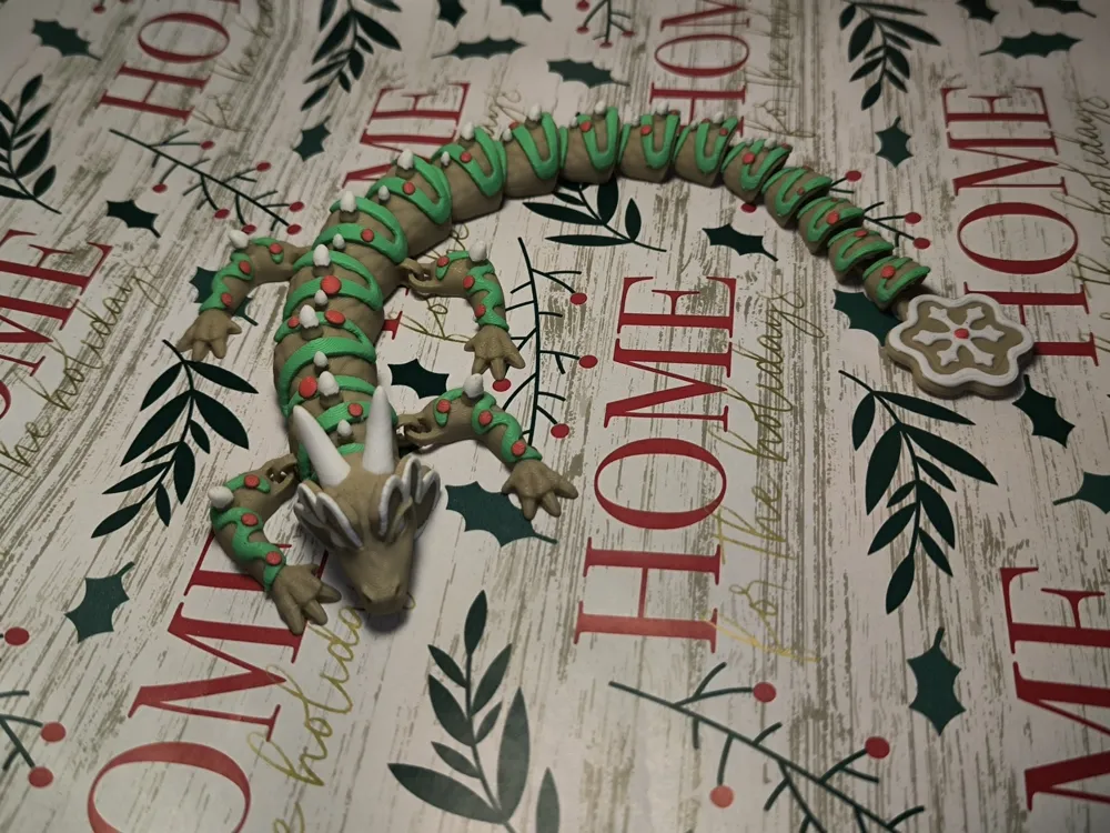 Articulated Gingerbread Cookie Dragon by Swe MakerWorld: Download Free ...