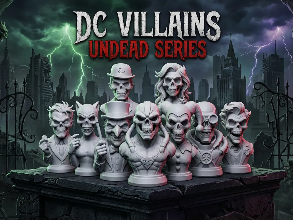 DC Villains - Undead Series - Free 3D Print Model - MakerWorld