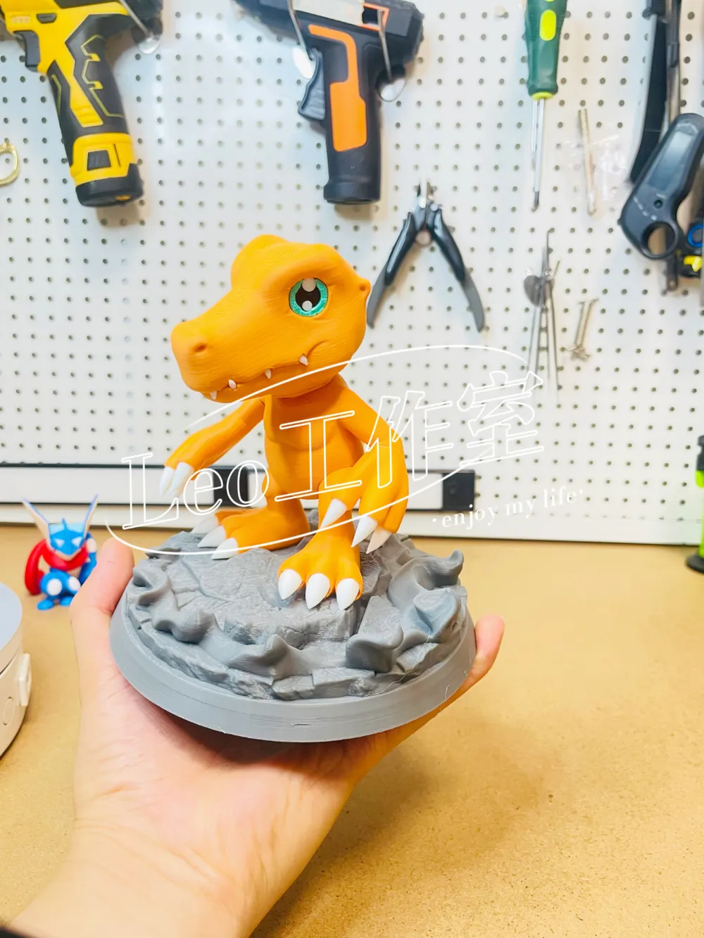 Digimon - Agumon (Assemblable) by 手残的Leo - MakerWorld